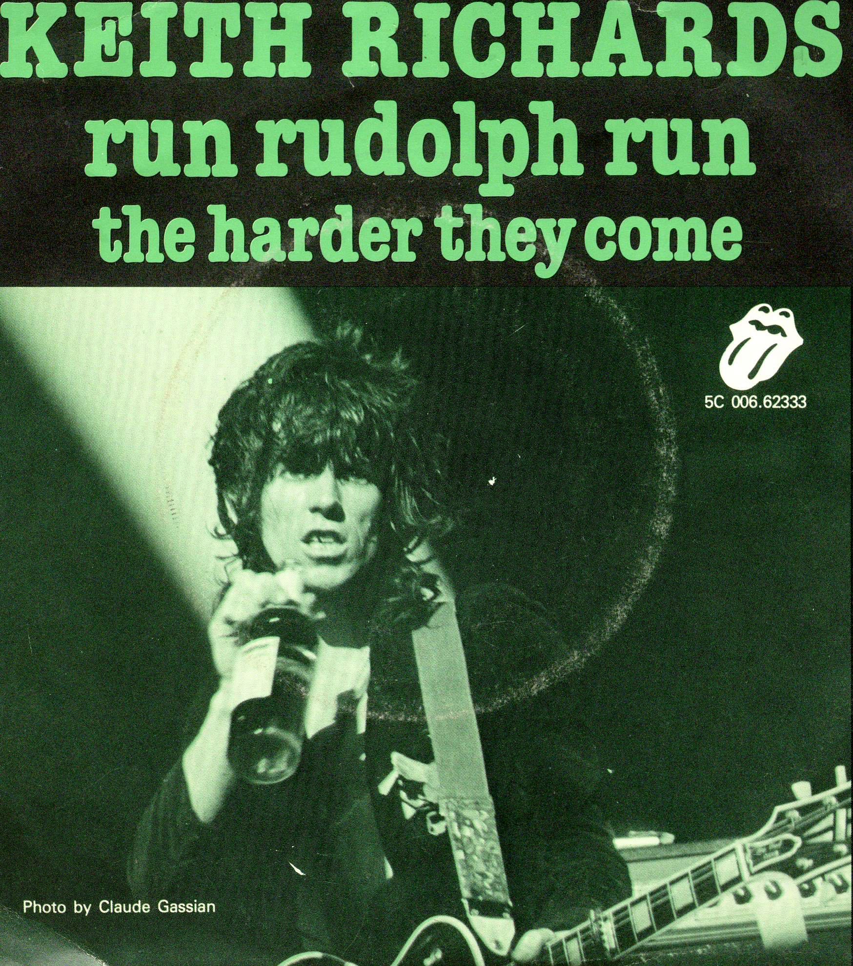 10. Set van drie zeldzame solo singles van Keith Richards ...